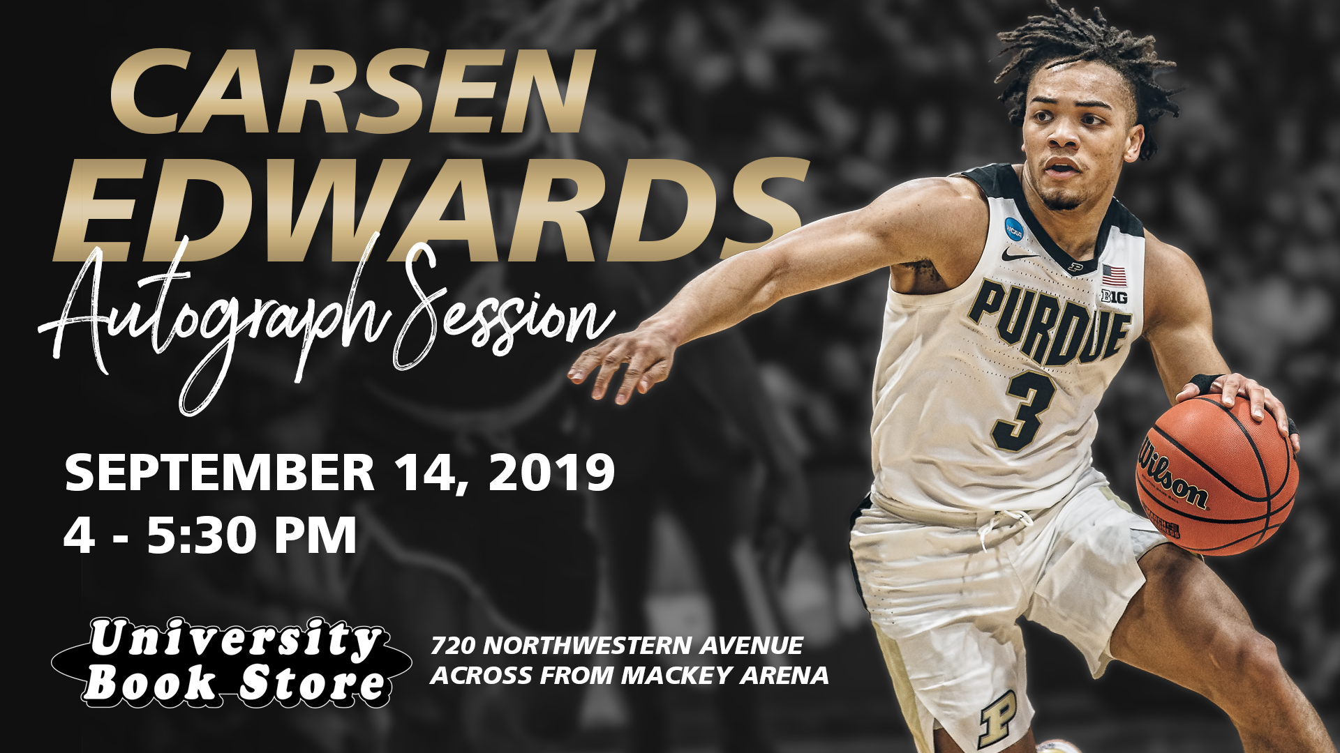 Carsen at University Book Store this weekend.... | Purdue Boilermakers ...